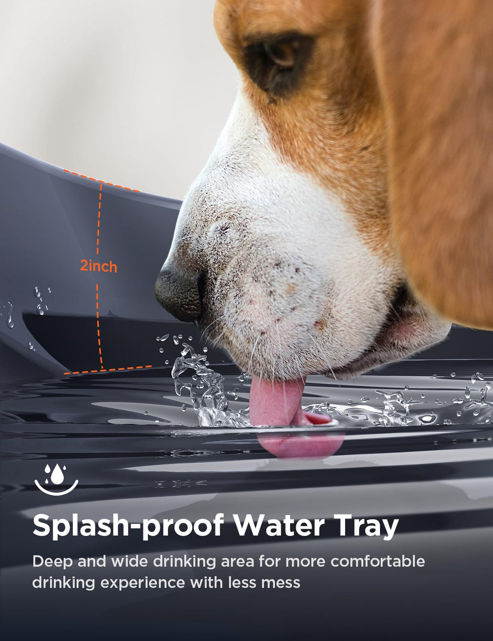 FEELNEEDY W05 7L/1.8Gal Water Fountain for Large Dog – FeelNeedy